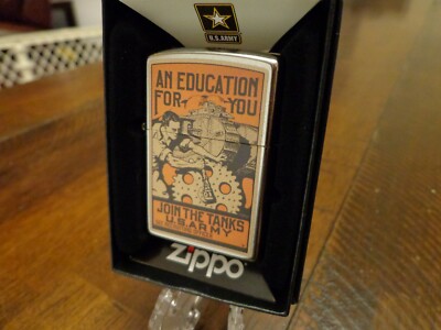 UNITED STATES ARMY US JOIN THE TANKS WWII POSTER ZIPPO LIGHTER MINT | eBay
