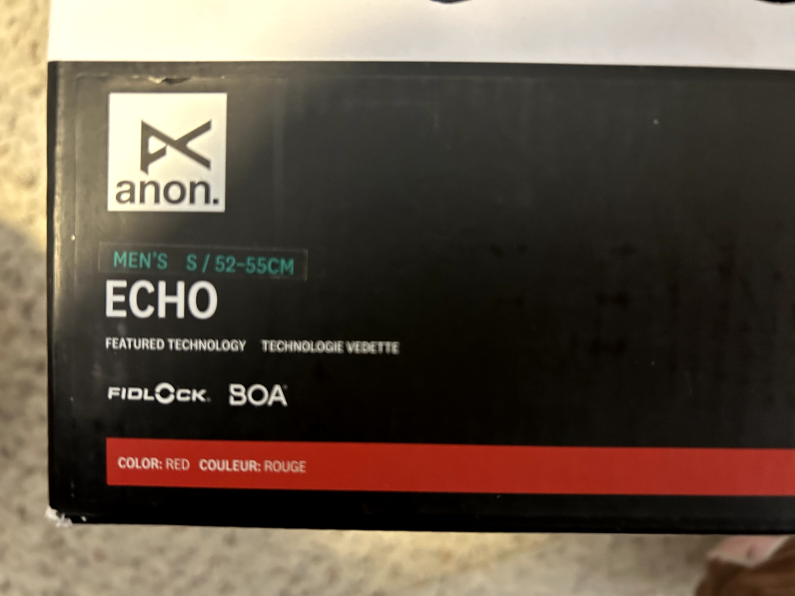Anon Echo red small men's helmet, new in box | eBay
