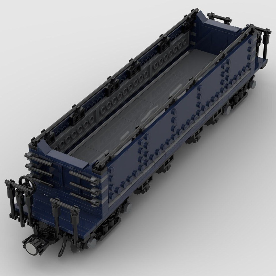 Side Dump Train Model 417 Bricks MOC Build Set for Railway Enthusiasts ...