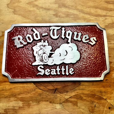 Rod Tiques Seattle Car Club Plaque | eBay