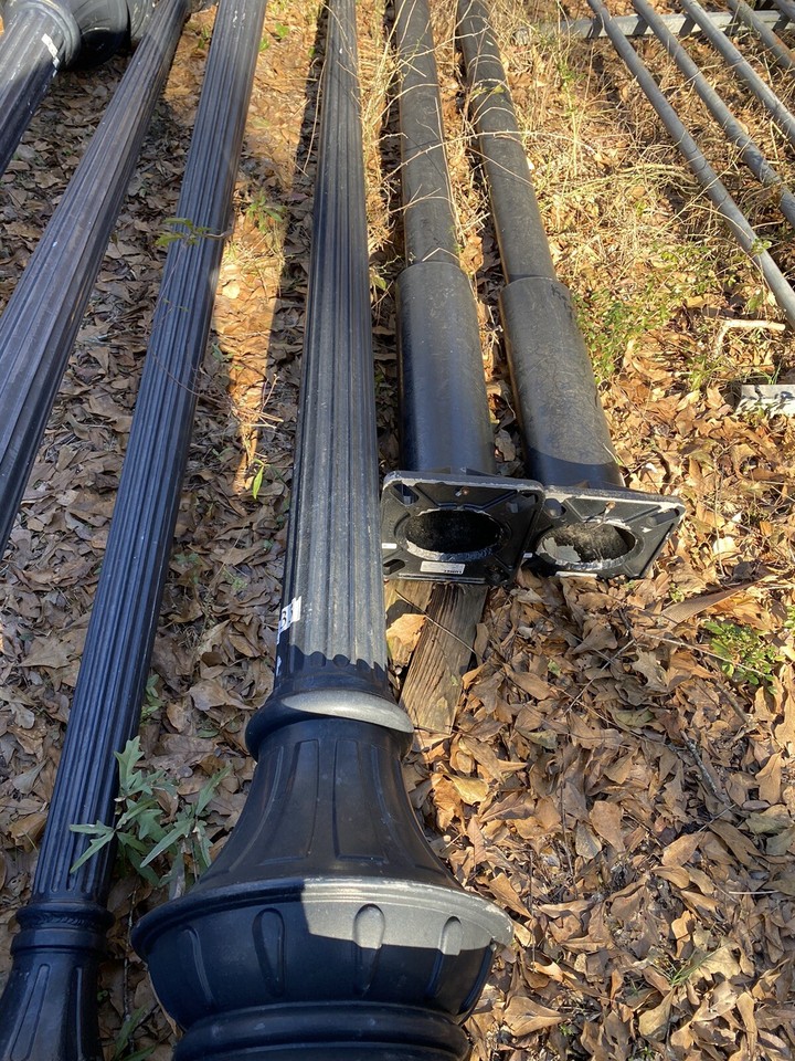 1 Vintage Fluted Sternberg Street Light Pole 12’ Tall, Can Deliver ...