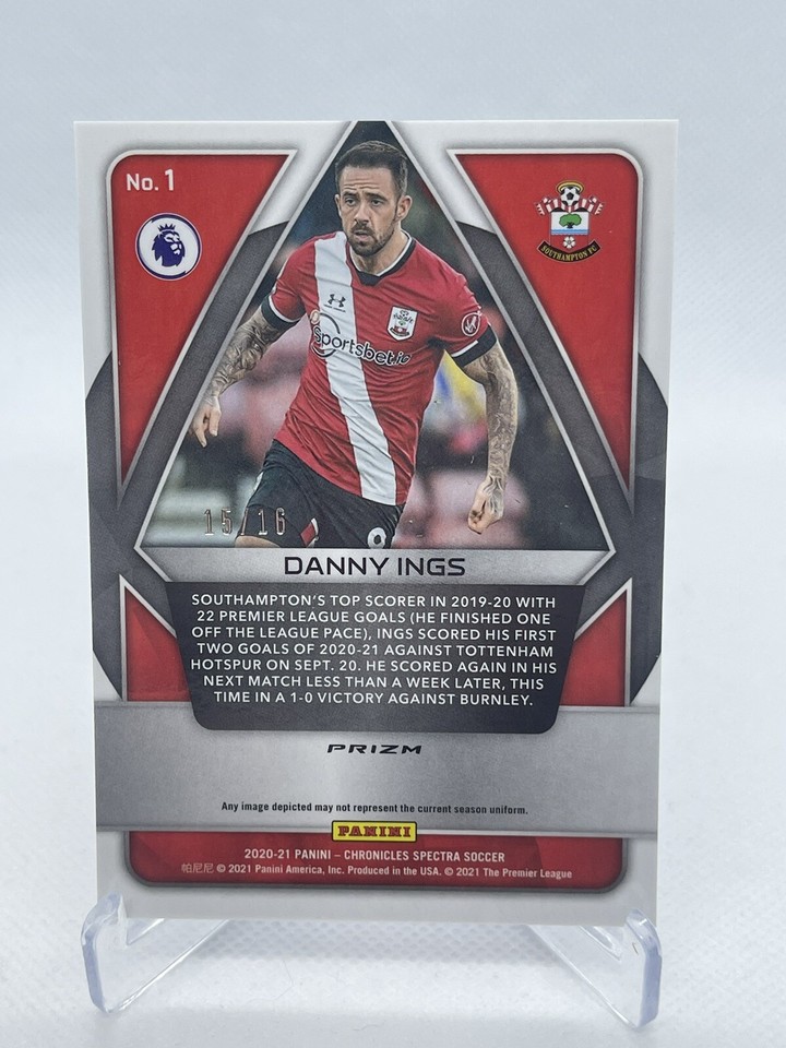 2020-21 Danny Ings #1 Chronicles Spectra Blue Mojo Aston Villa #15/16 ...