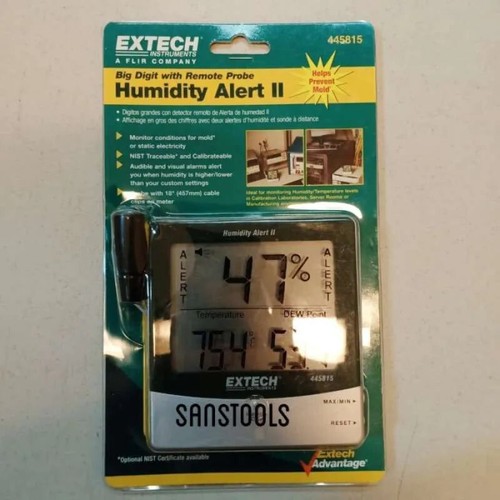 Extech 445815 | Hygro-Thermometer Humidity Alert | Dew Point ...