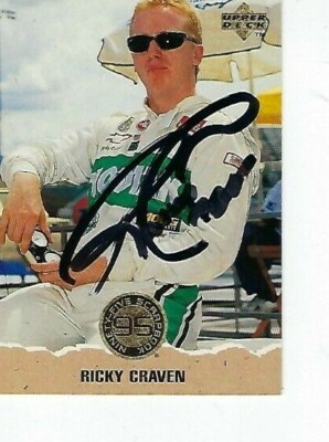 RICKY CRAVEN SIGNED 1996 UPPERDECK #79 - NASCAR | eBay