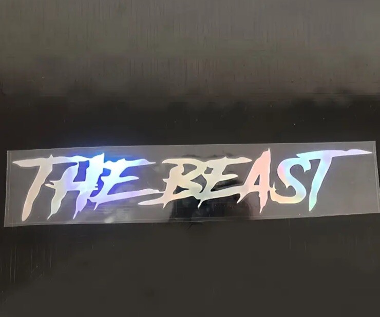 The Beast Car Decal Stickers Car Body Window Bumper Waterproof 38cm ...