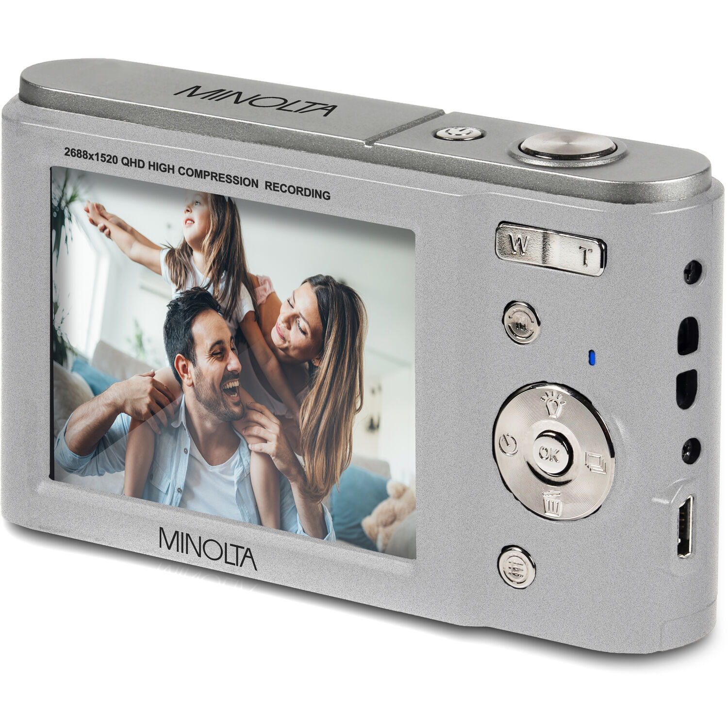 MINOLTA® MND20 44 MP / 2.7K Ultra HD Digital Camera (Silver) | eBay