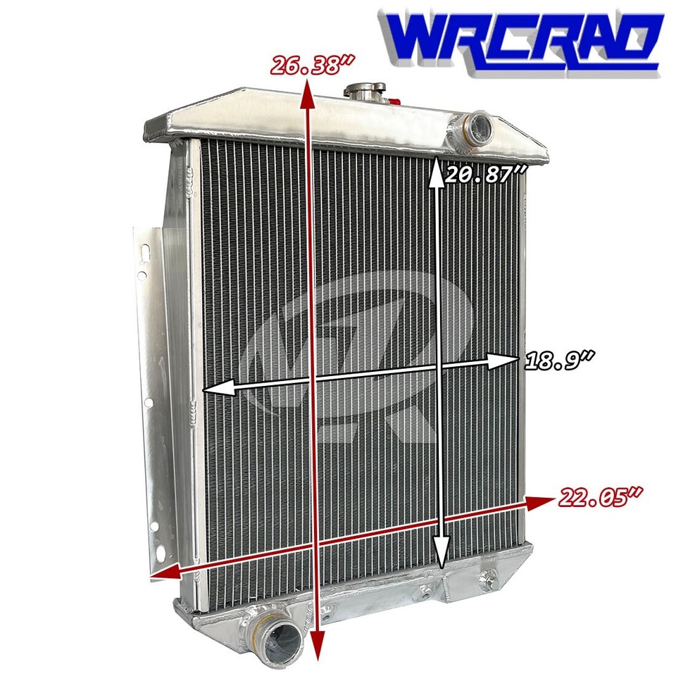 Aluminum Radiator For 1954-1956 1955 Ford Fairlane Victoria Ranchero ...