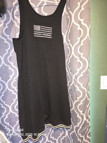 Iron Rebel Singlet Lifting MMA Black Adult Size 3X | eBay