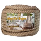 Manila Rope 1 Inch X 300 Ft, Natural Hemp Rope 4 Strand Twisted, Thick ...