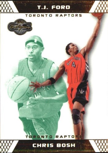2007-08 Topps Co-Signers - Gold Green #28 Chris Bosh, T.J. Ford /59 for ...