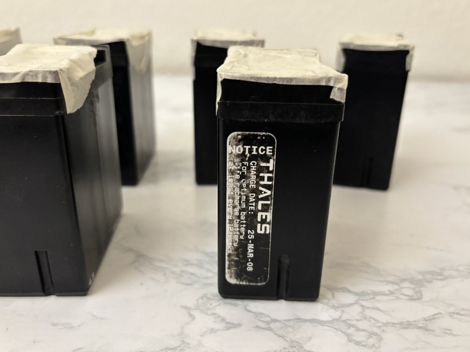 Thales 1600515-7 MBITR Li Ion Batteries 12.6V 4.8AH AN/PRC-148 Lot of 6 ...