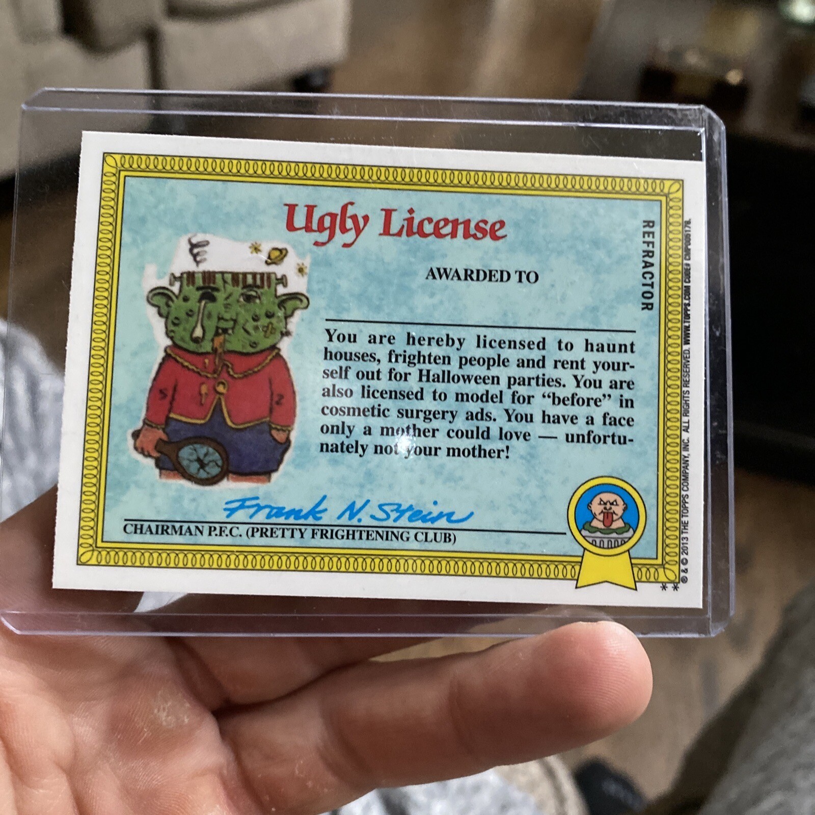 Garbage Pail Kids 2013 FLAT PAT 31b Chrome REFRACTOR GPK Topps | eBay