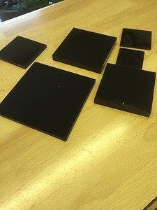 BLACK PERSPEX ACRYLIC SQUARES 3mm 5mm 10mm | eBay