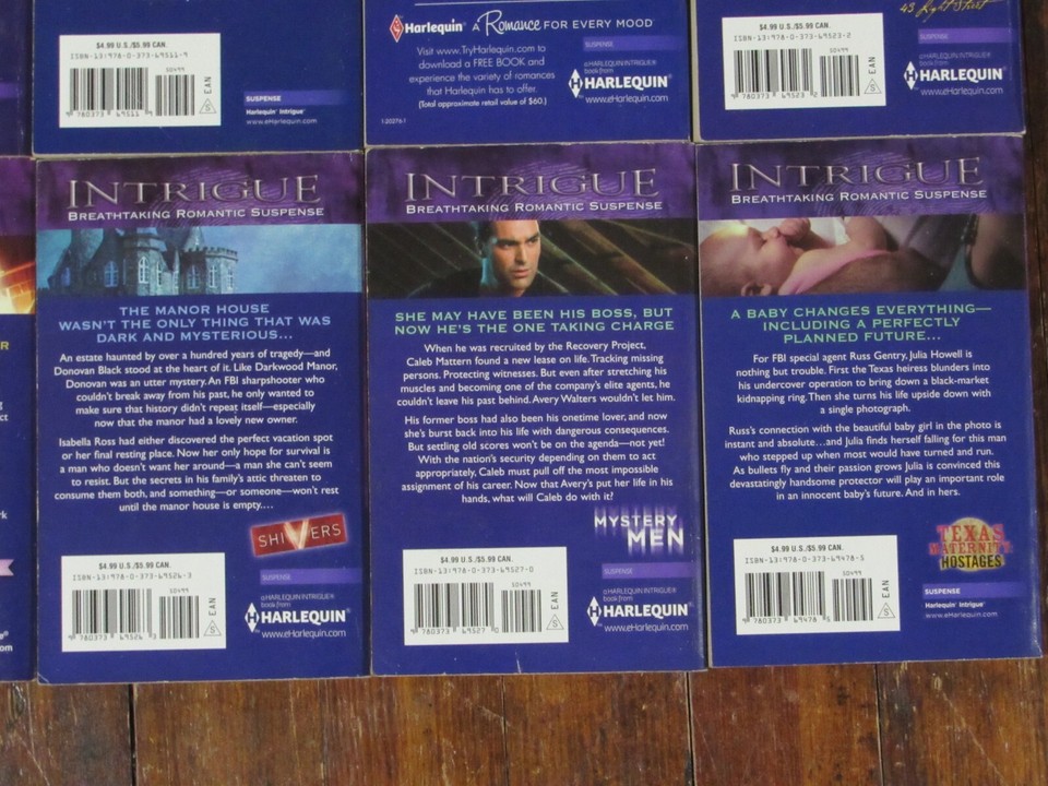 Lot of 15 Harlequin Intrigue Books from 2010-2011 | eBay