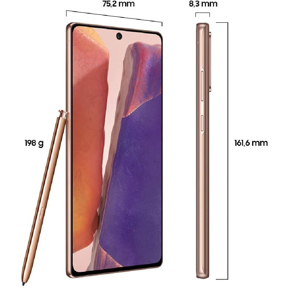 Samsung Galaxy Note20 SM-N980F/DS 256GB Mystic Bronze *Neuware Bulk ...