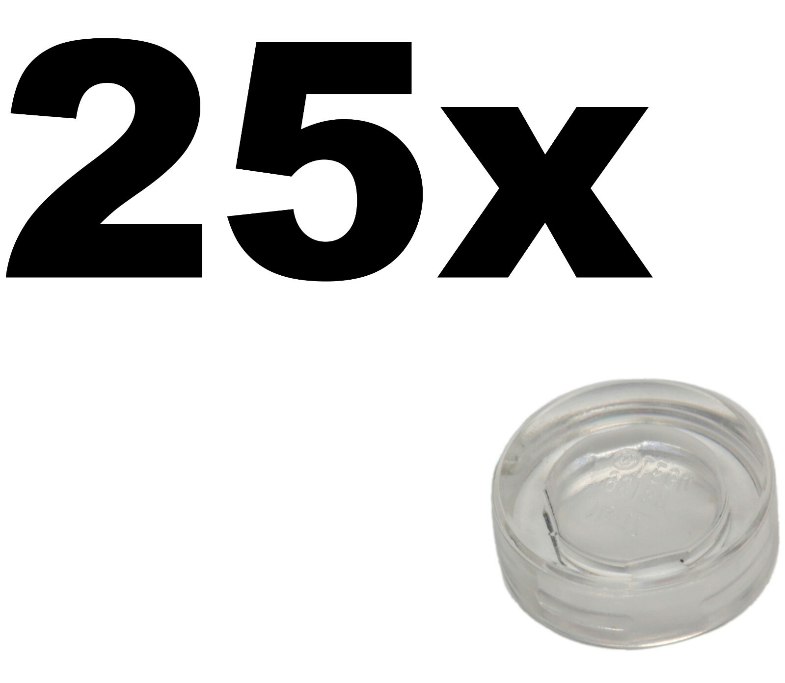 NEW LEGO - TILES - Round - 1 x 1 - Transparent Clear tile x 25 - smooth ...