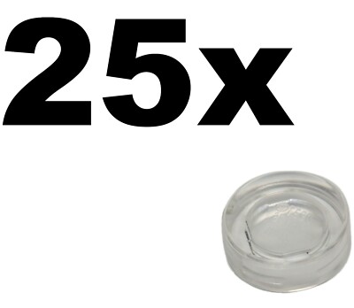 NEW LEGO - TILES - Round - 1 x 1 - Transparent Clear tile x 25 - smooth ...