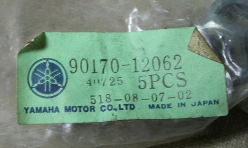 NOS Yamaha Hexagon Right Nut 90170-12062-00 95317-12700-00 1 Piece | eBay