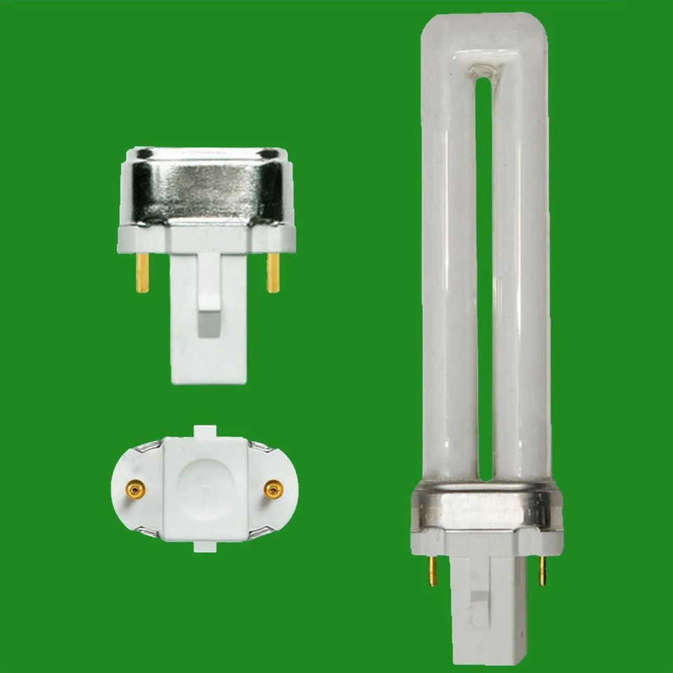 Philips 5W G23, 2 pin, 2700K Low Energy CFL Light Bulb PL PLS Master ...