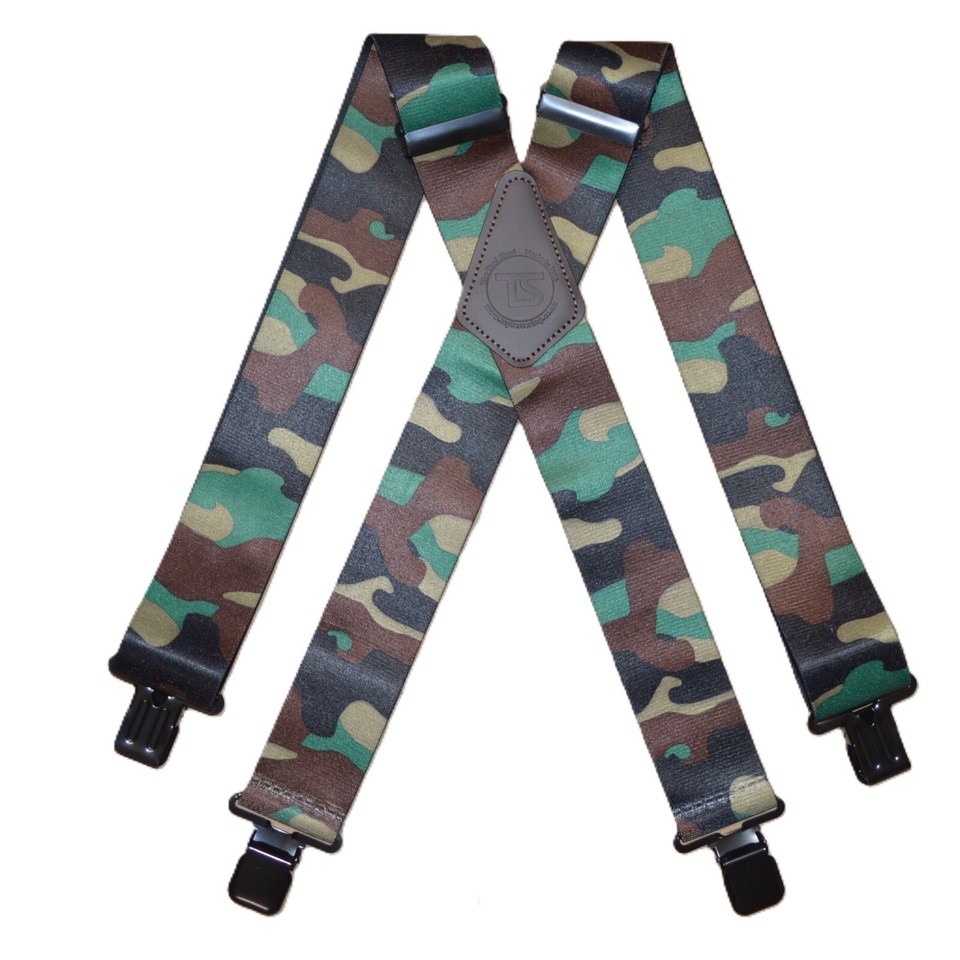 Men's Work Trouser Braces 2" Wide Heavy 50+ Designs - One Size Fits All ...