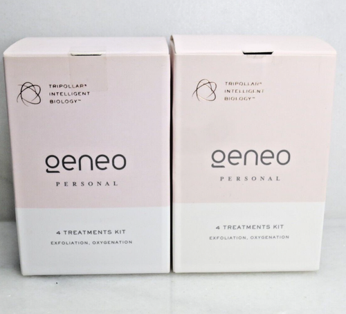 (2) GENEO PERSONAL 4 TREATMENTS KIT EXFOLIATION, OXYGENATION - 8 ...
