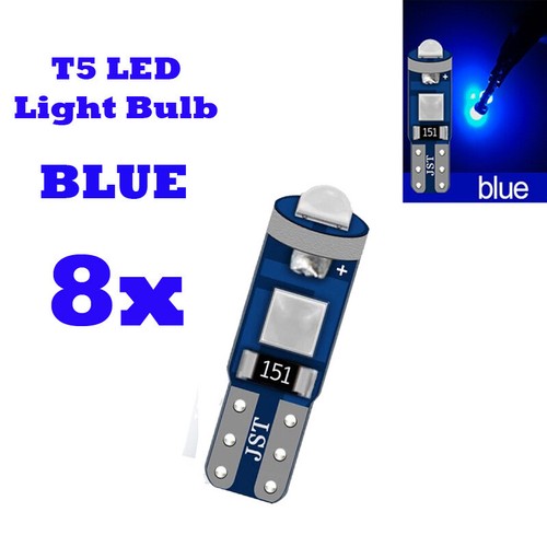8x T5 286 LED Bulbs 3030smd Light 12V COB Interior Instrument Dashboard ...