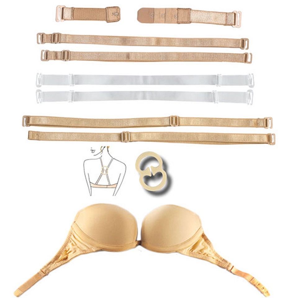 Braza 5 Way Plunge Bra, Backless, Strapless, Convertible, Multiway Bra ...