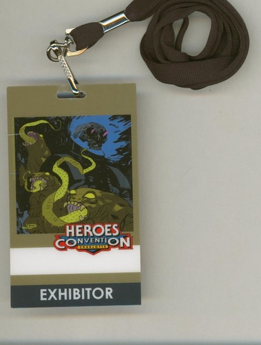 Heroes Con Comic Convention Badge w/ Lanyard Horror / Skull Art | eBay