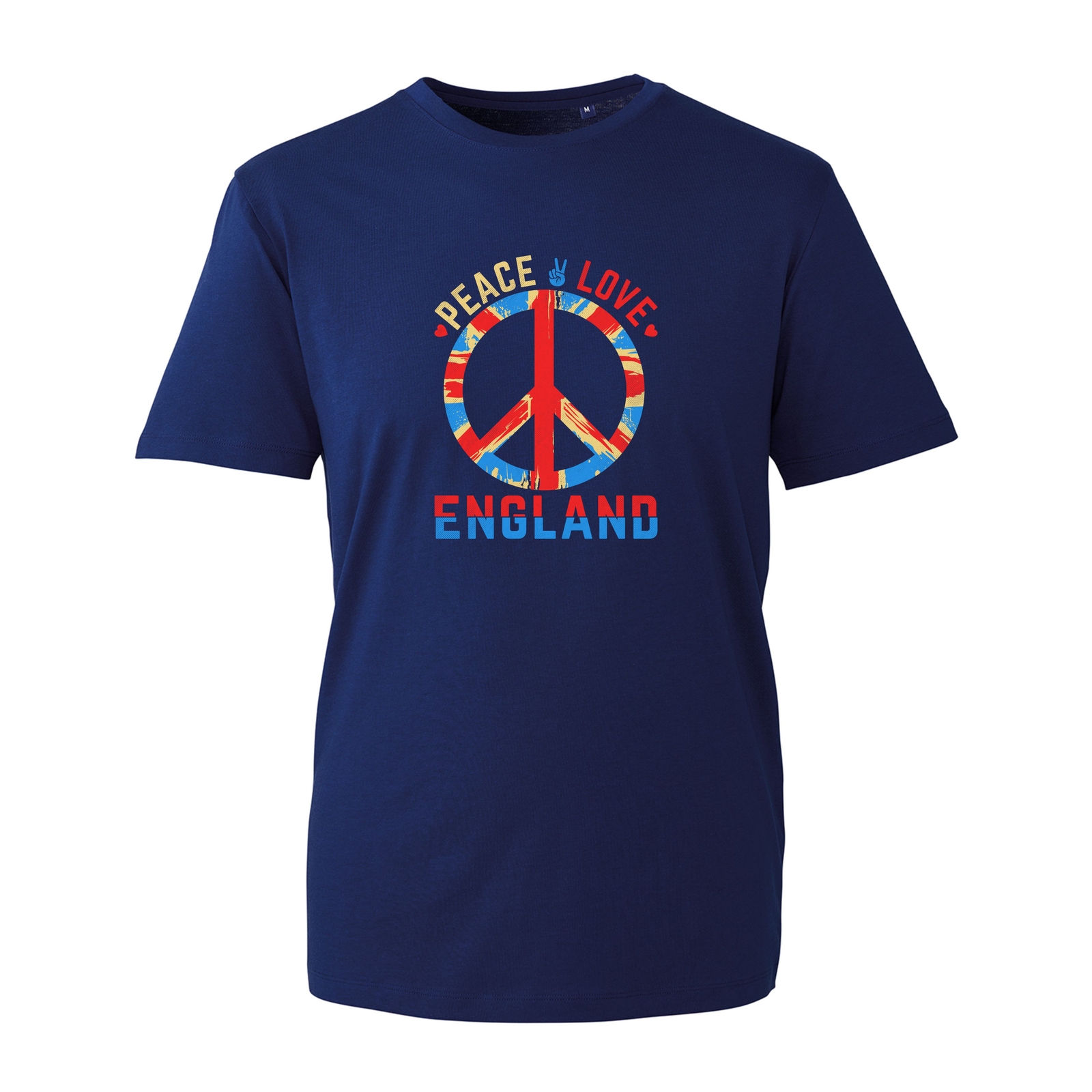 Peace Love England T-Shirt, UK Union Jack Flag Mens Womens Funny ...