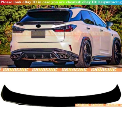 Glossy Black Rear Middle Wing Spoiler Lip Bodykit For Lexus RX350 450h ...
