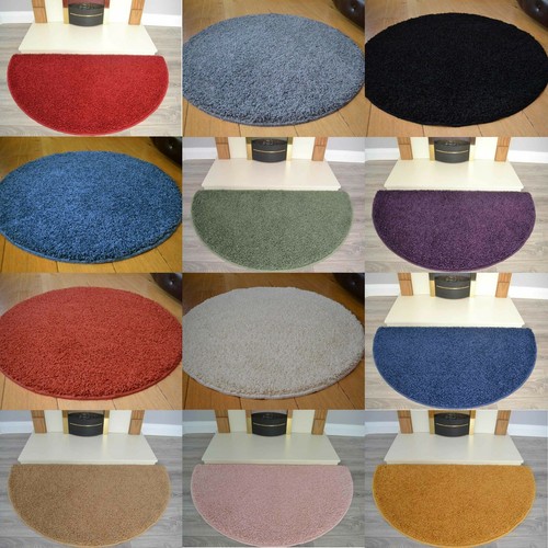 Half Moon Round Semi Circle Machine Washable Rubber Back Mat Fireside ...