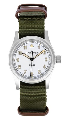 Hamilton Khaki Field Textile Strap White Dial Quartz H69301910 Unisex ...