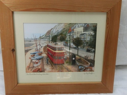 Mumbles Railway at Southend Mumbles - Watercolour Painting - Tony ...