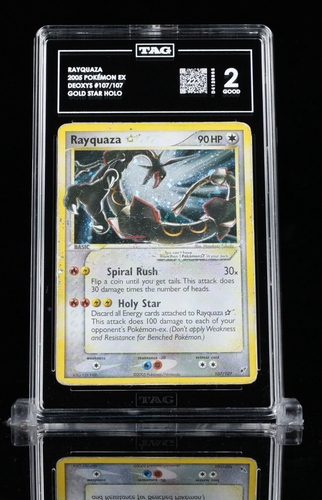 Pokemon Rayquaza Gold Star EX Deoxys Ultra Rare Holo #107 TAG 2 | eBay