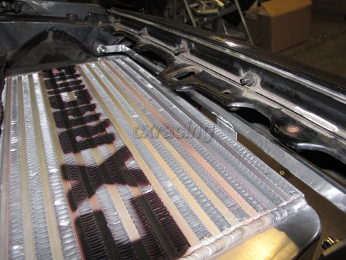 CX V-Mount 24x11x3 Intercooler Radiator Intake Kit for 83-89 Z31 300ZX ...