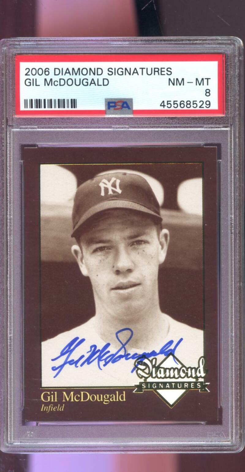 2006 Diamond Signatures Gil McDougald AUTO Signed Autograph PSA 8 ...