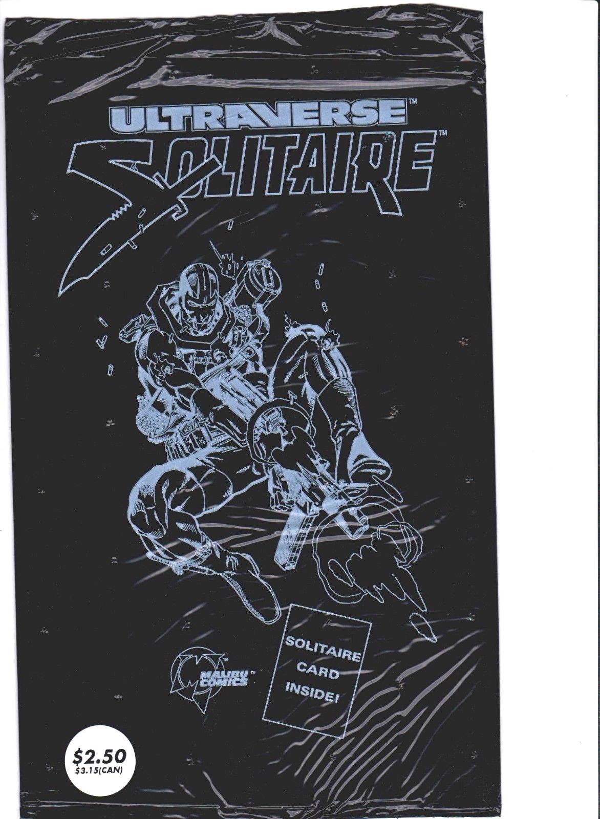 Malibu Comics Ultraverse Solitaire #1 Factory Sealed In Black Bag w ...