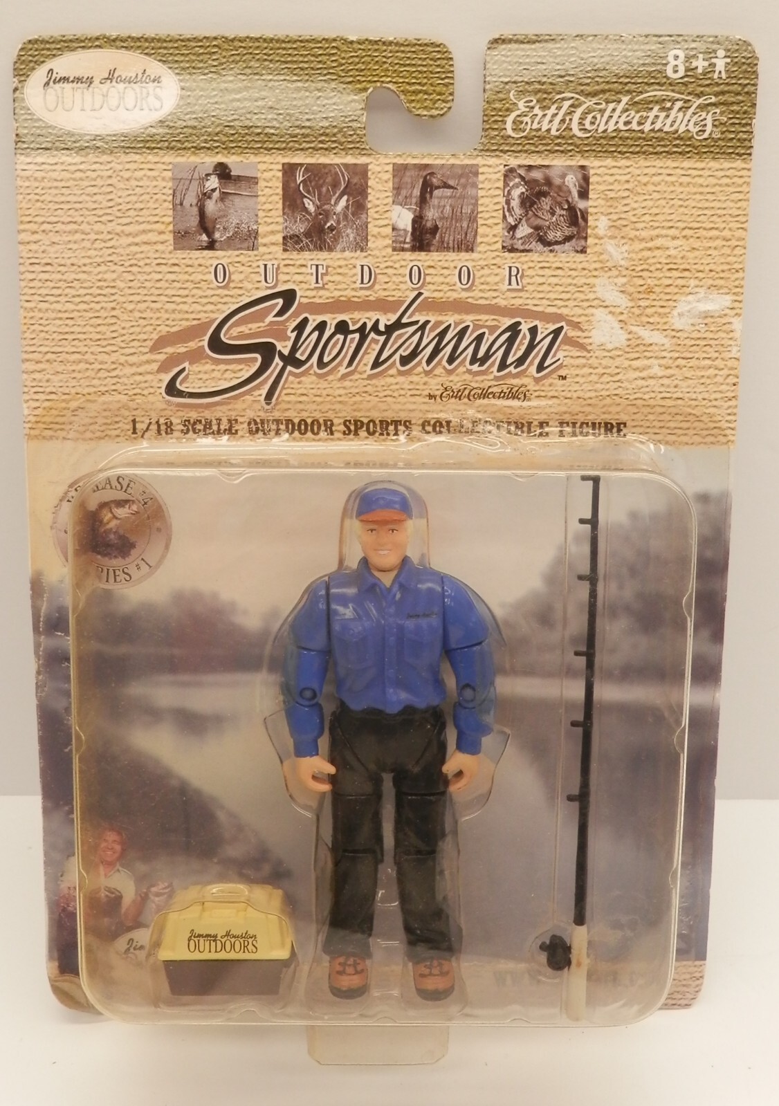Ertl Fisherman Action Figure "Jimmy Houston Outdoors" 3.5" 1/18 Scale ...
