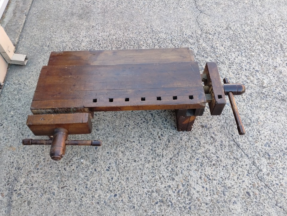 Antique carpenter bench 1800s | eBay