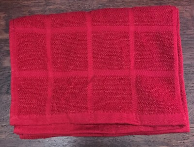 Everyday Ritz Red Square Hand Towel 28 in x 19 in | eBay