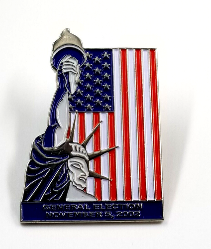 VTG General Election November 5 2002 Statue Of Liberty American Flag ...