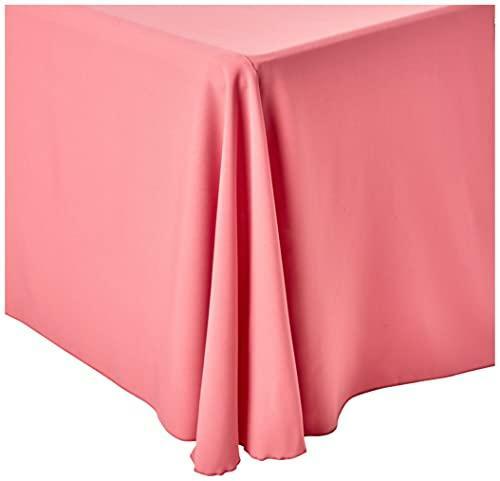 LA Linen Polyester Poplin Washable Rectangular Tablecloth, Stain and ...