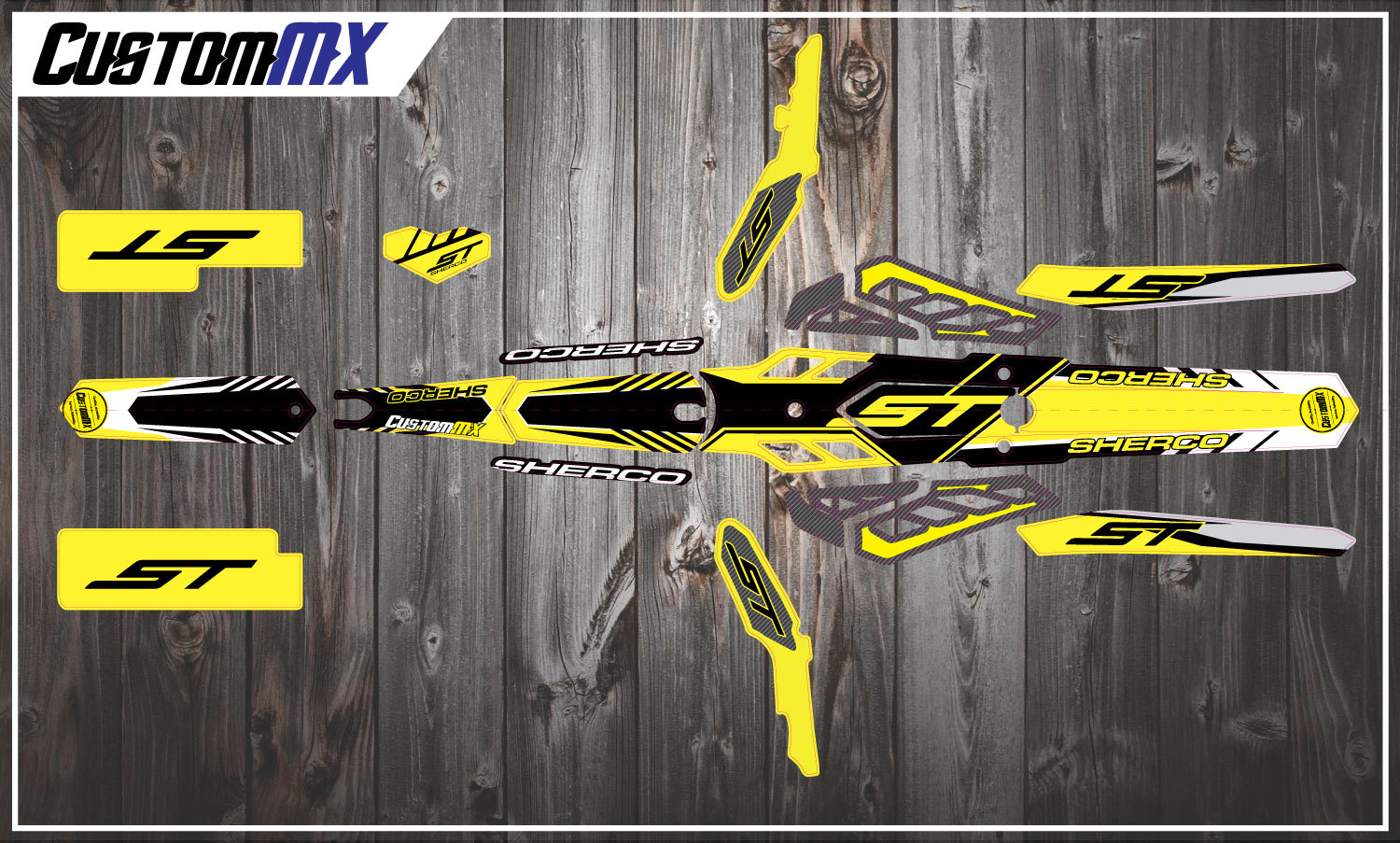 SHERCO ST 2010-2015 TRIALS FULL GRAPHICS KIT - BIKE DECALS STICKERS | eBay