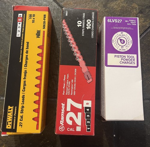 HILTI / Ramset & Purple 6.8/11 M10 powder cartridges .27 cal - reds ...
