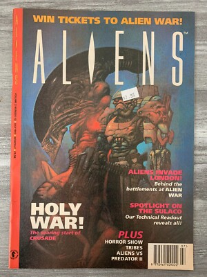 1993 ALIENS Magazine #13 FN- 5.5 Dark Horse UK / Chris Hall Holy War ...