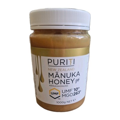 Puriti 1 kg Manuka Honey Premium New Zealand 10+ UMF With 263+ MGO ...