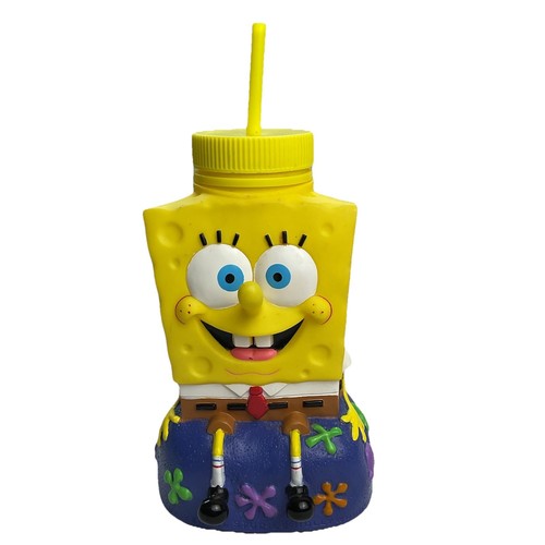 SpongeBob Squarepants Universal Studios Drink Cup & Straw 2002 ...