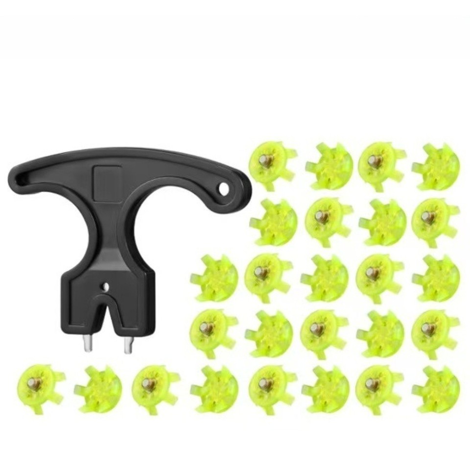 Golf Spikes Cleat Studs On-course Use Lightweight Design Quick ...
