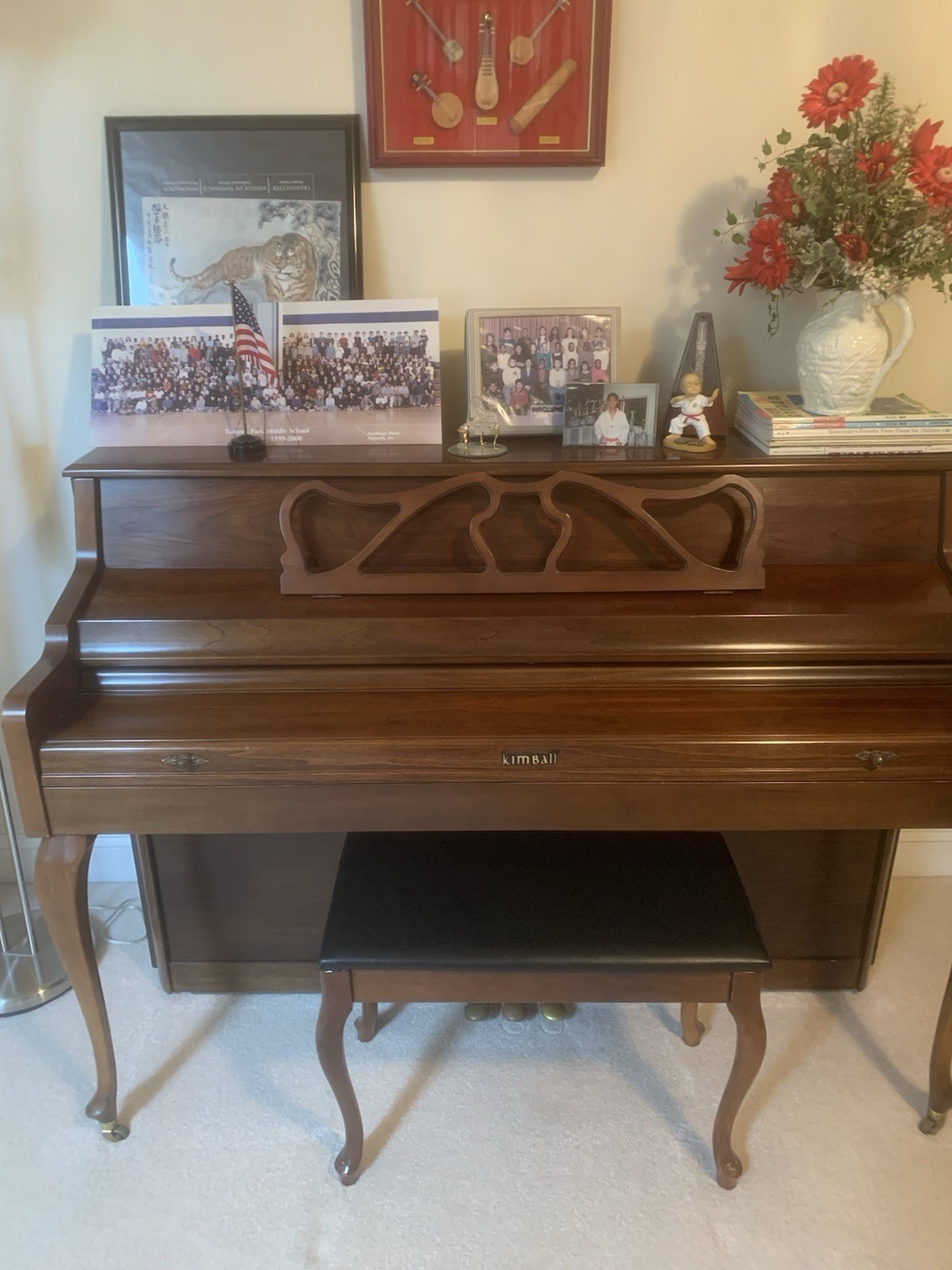 upright piano used Kimball Artist Console | eBay
