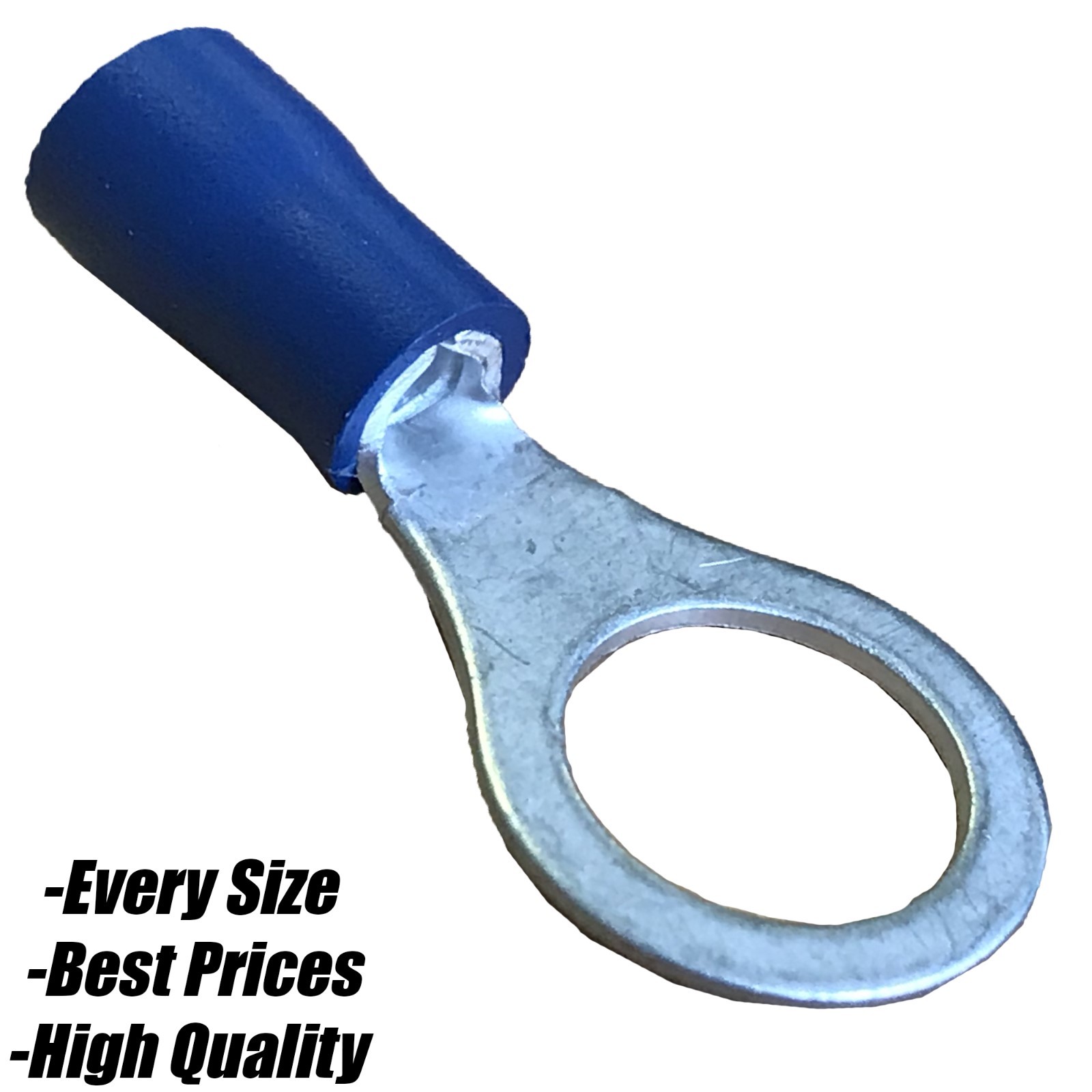 Blue Ring Hoop Insulated Electrical 6.4mm Crimp Terminals Cable Wire | eBay